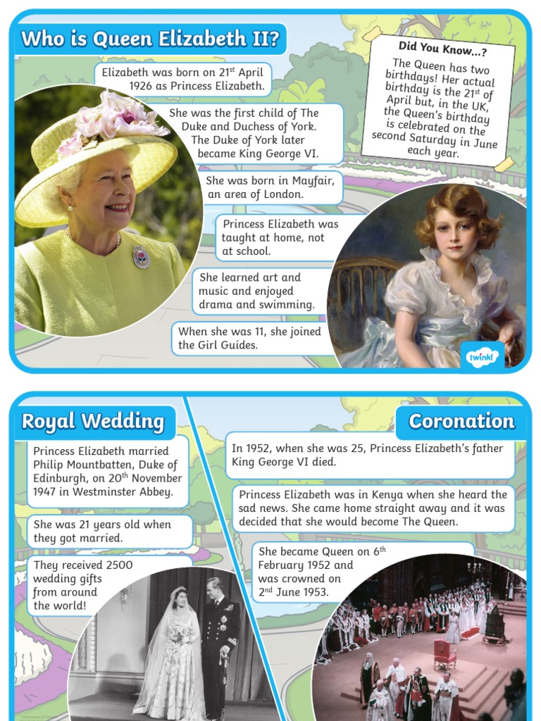 T TP 1649963236 Queen Elizabeth II Fact Files - Ver - 2 | PDF ...