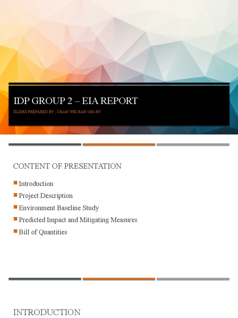 IDP Group - Eia Report | PDF | Surface Runoff | Drainage Basin