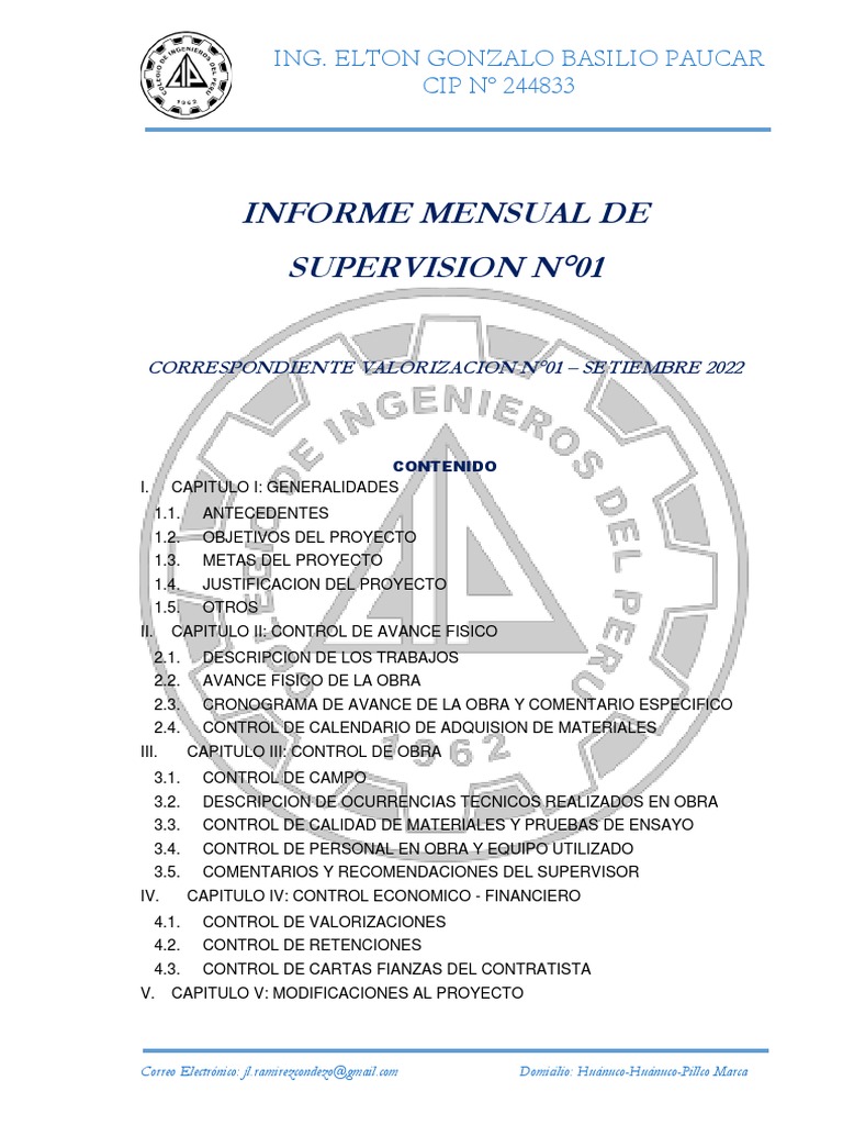 Informe Conformidad | PDF | Saneamiento | Agua