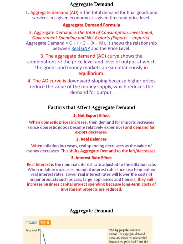 GPM 27 - Aggregate Demand | PDF | Supply And Demand | Long Run And Short Run