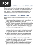 Concept Paper: How To Write One? A Comprehensive Guide (2020 | PDF ...