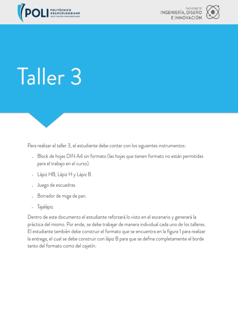 Entrega Dibujo Tecnico | PDF | Lápiz | Escritura