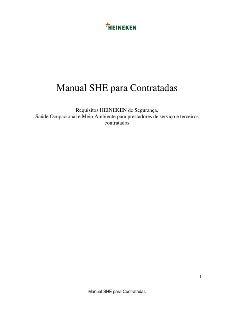 Manual SHE Contratadas | PDF