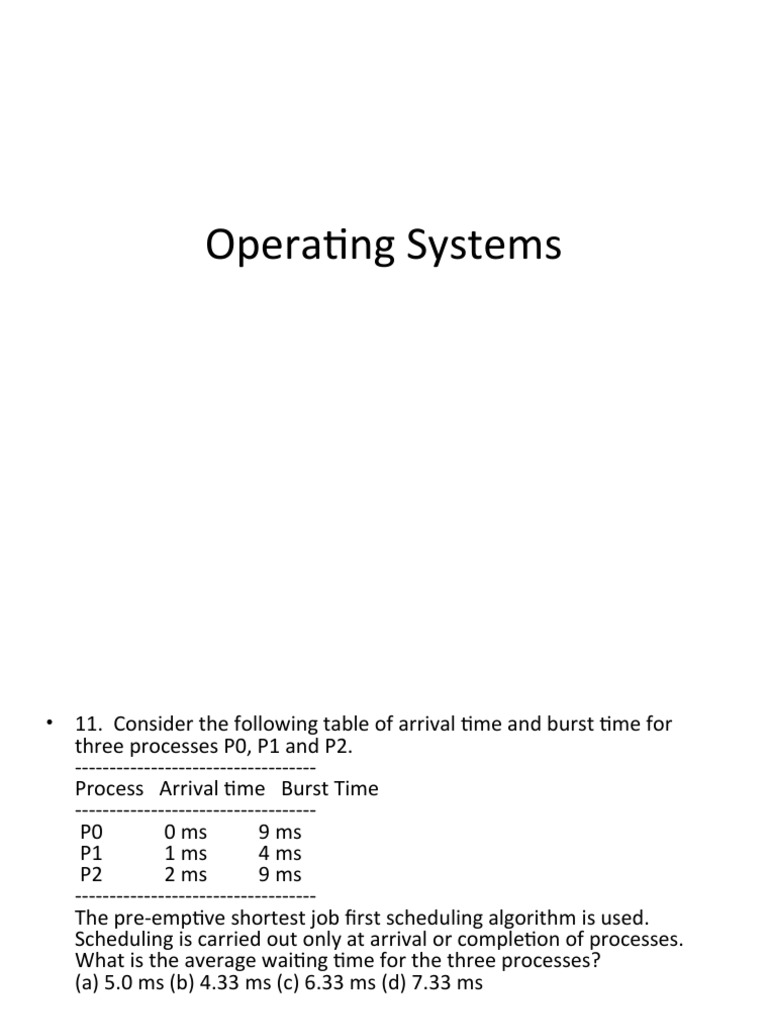 Gate Os | PDF | Process (Computing) | Software Development