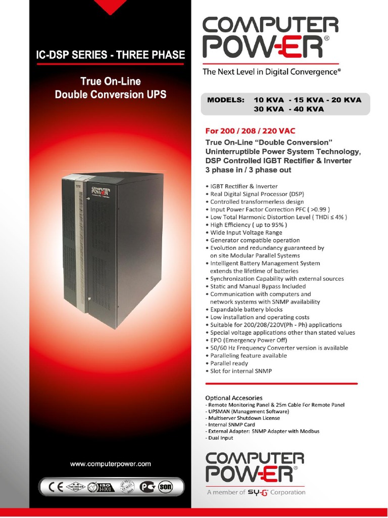 Computer Power Ic DSP 10 40 Kva Oct 2018 | PDF