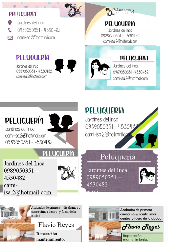 Tarjetas Del Salon | PDF