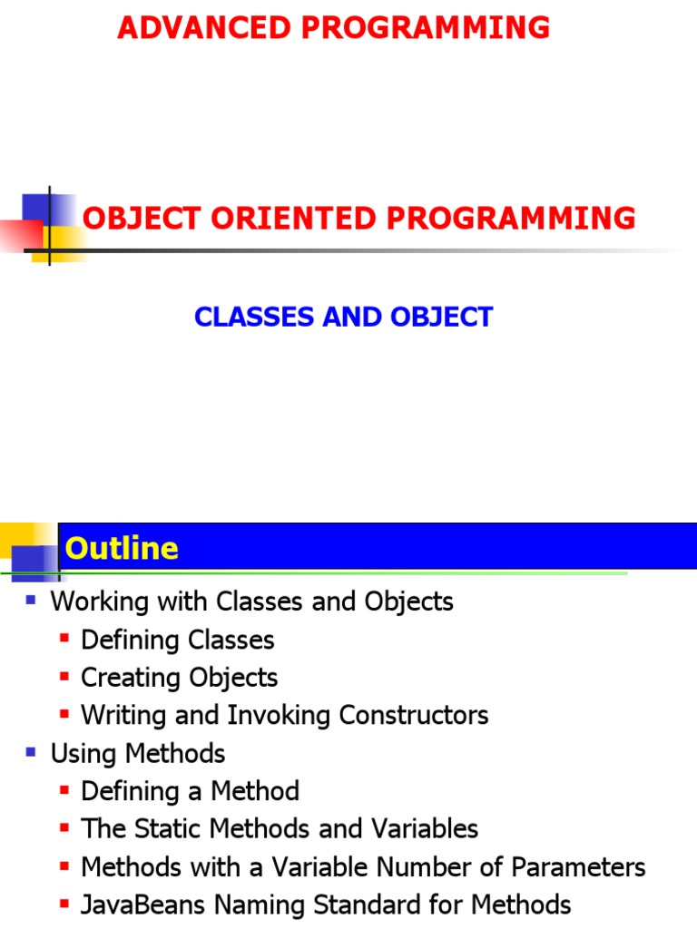 Part 05 Object Oriented Programming Pdf Class Computer Programming Programming