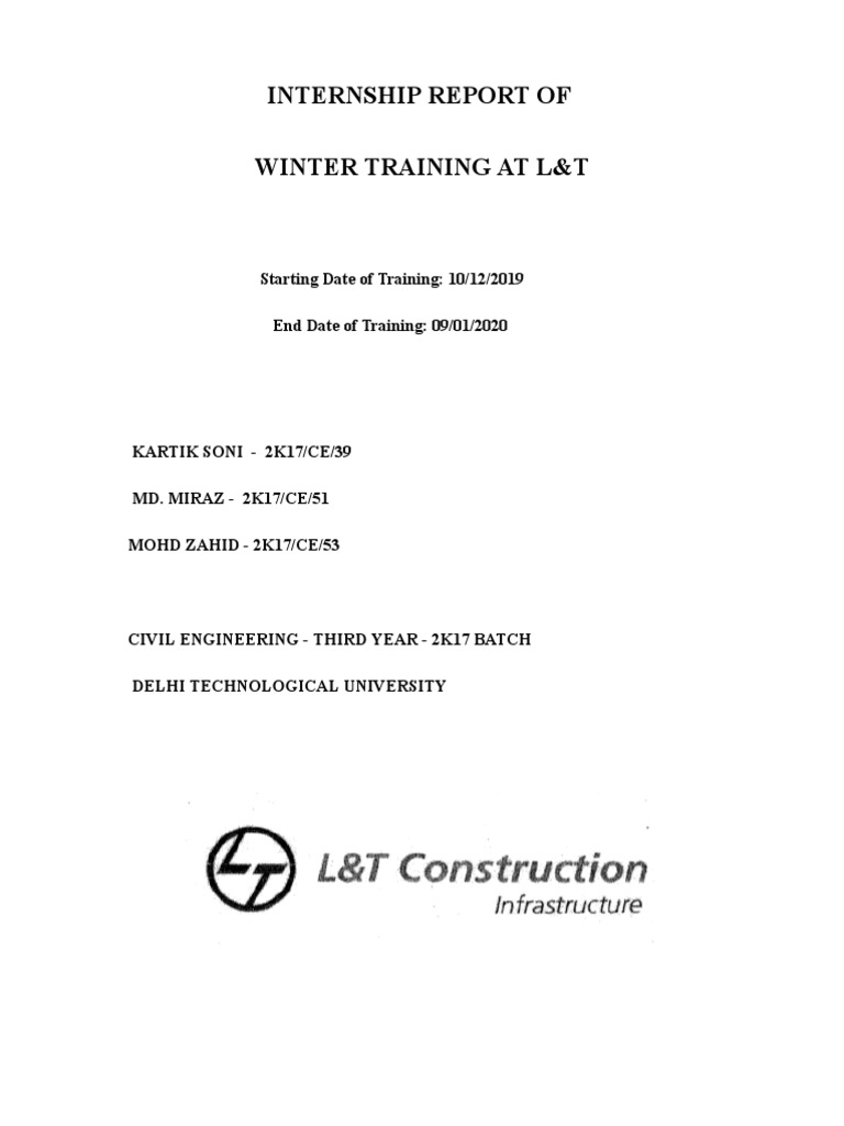 Internship Report | PDF | Concrete | Structural Engineering