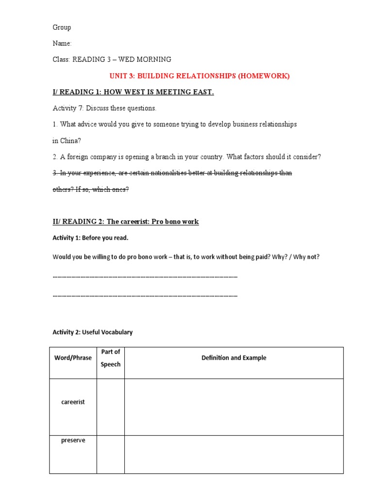 U3 Homework Worksheet | PDF | Business