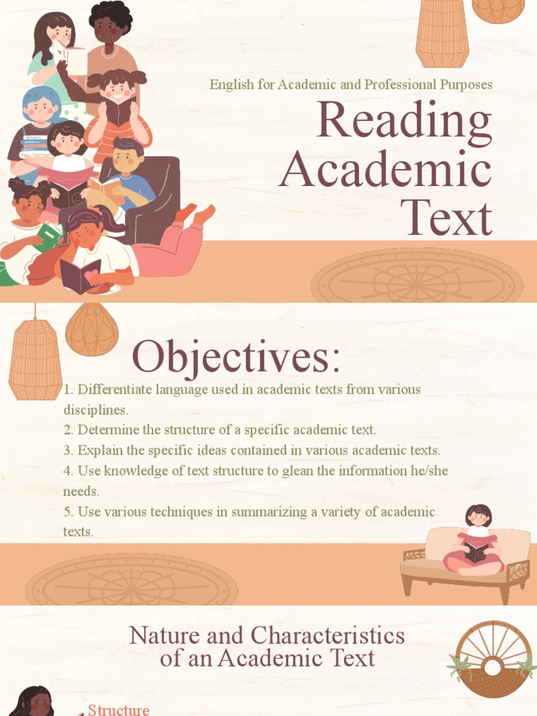 Reading Academic Text | PDF | English Language | Vocabulary