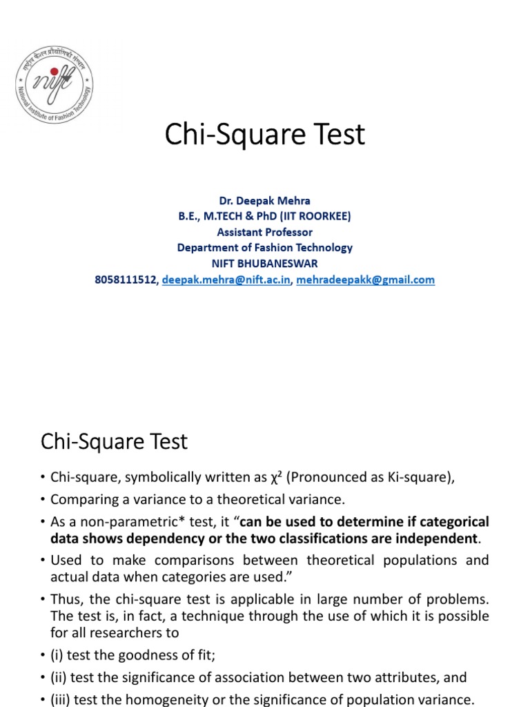 Chi Square Test | Download Free PDF | Statistical Hypothesis Testing ...