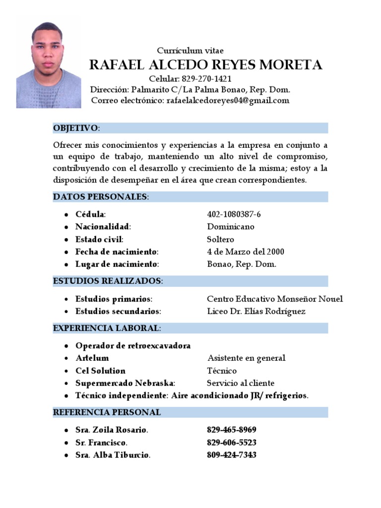 Rafael Alcedo Reyes Moreta | PDF