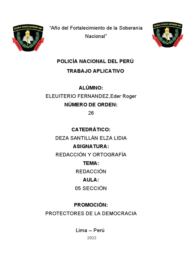Caratula de Redaccion y Ortografia | PDF