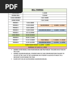 School Bell Timing Schedule | PDF