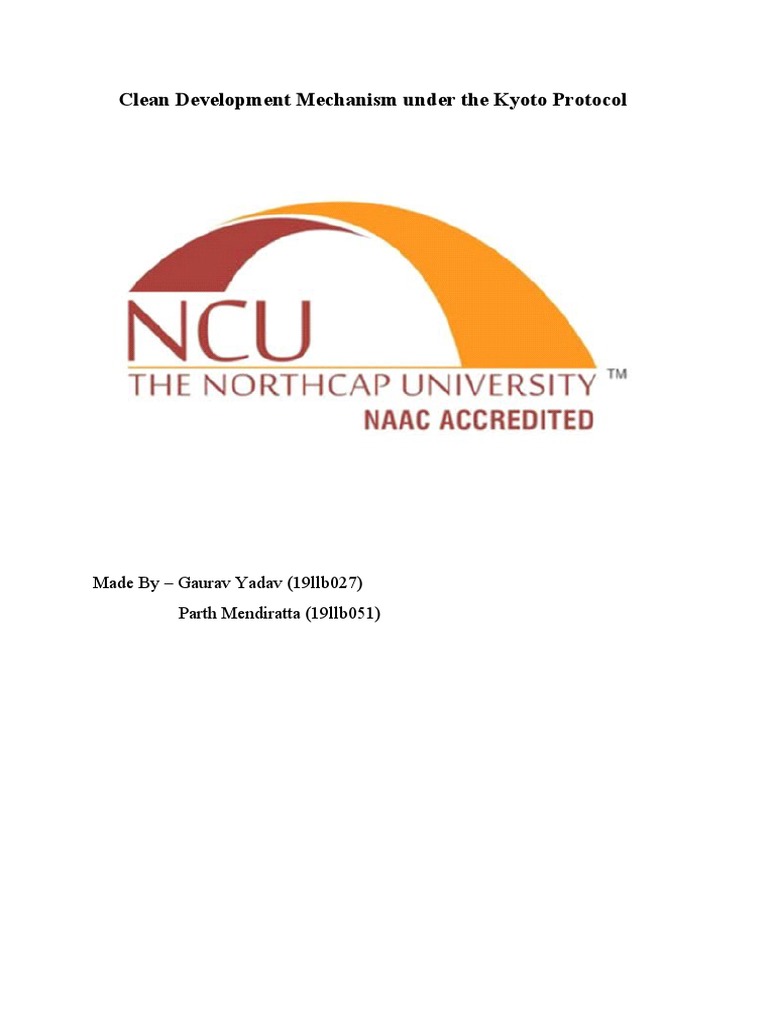 Clean Development Mechanism Under The Kyoto Protocol | PDF | Clean ...