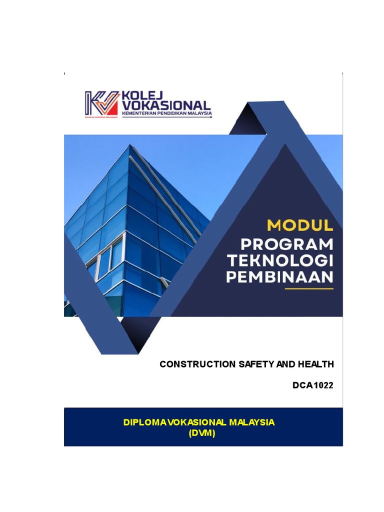 Modul Construction Safety and Health DCA 1022 | PDF