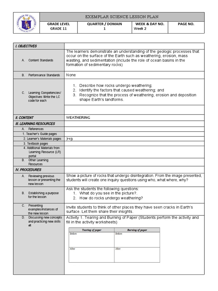 ELS Exogenic | PDF | Learning | Lesson Plan