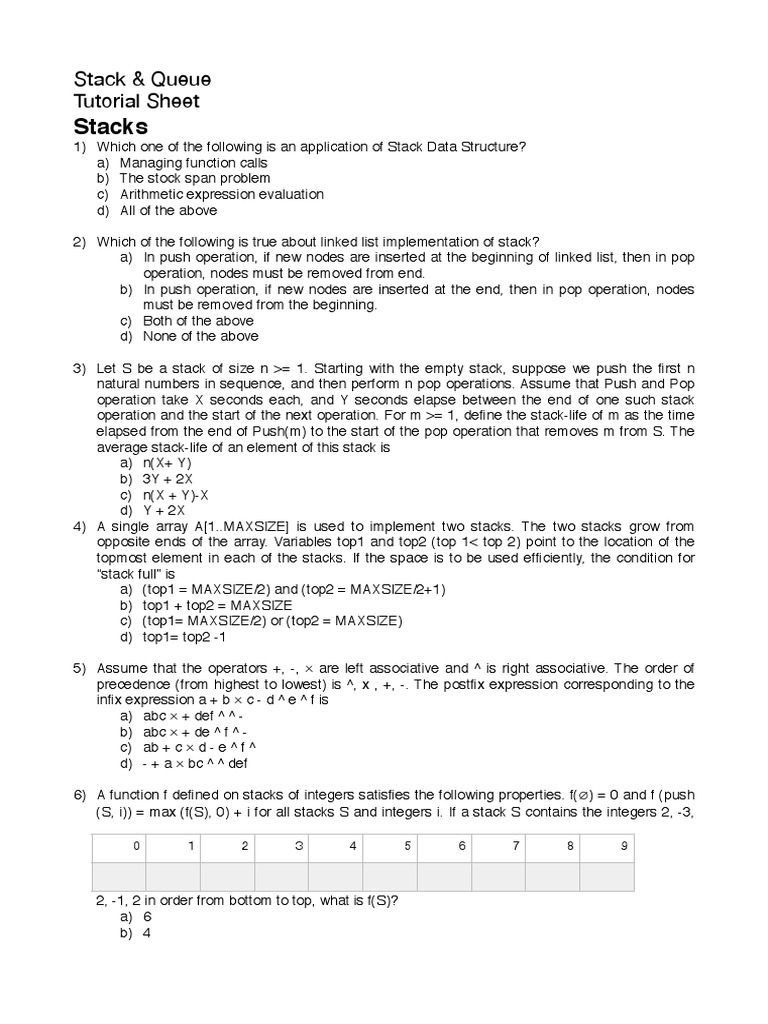 Stack Queue | PDF | Queue (Abstract Data Type) | Applied Mathematics Stack Queue | PDF | Queue (Abstract Data Type) | Applied Mathematics