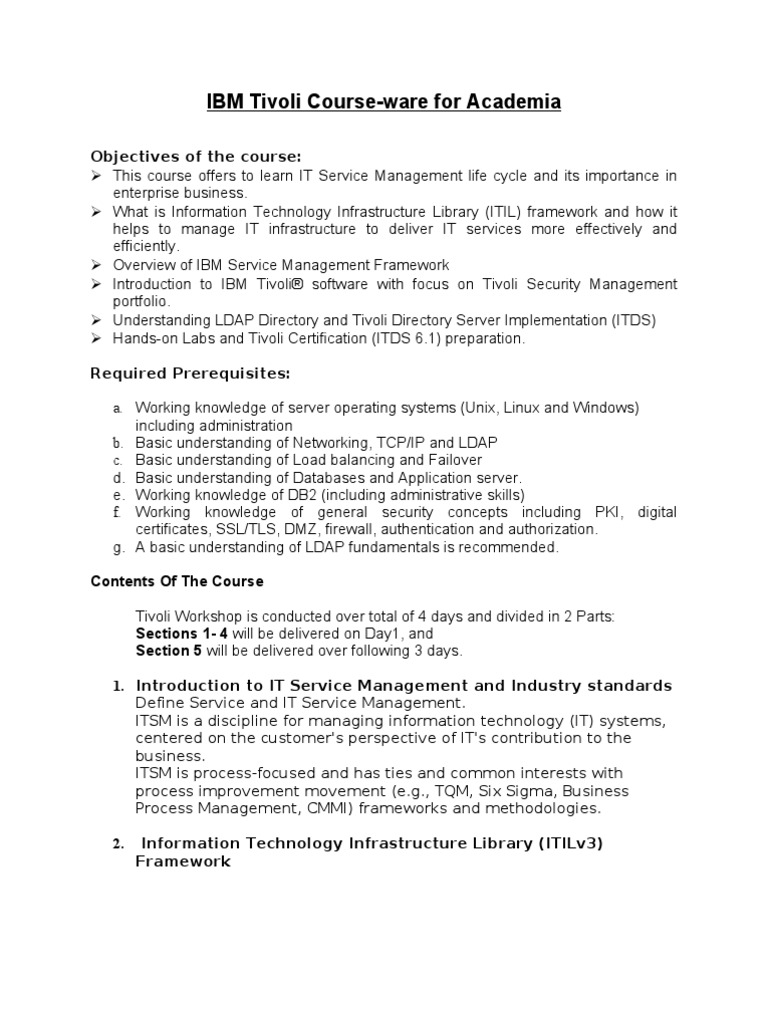 ITSM and ITDS Workshop | PDF | Itil | It Service Management