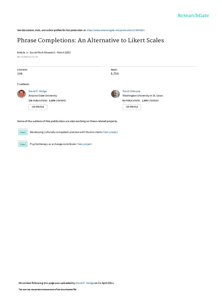 2003 HODGE & GILLESPIE - Phrase Completions - An Alternative To Likert ...
