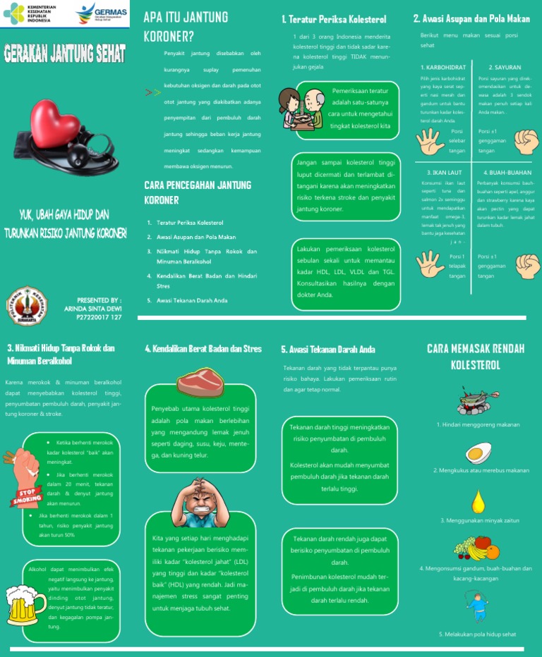 Leaflet Penyakit Jantung Koroner 1 | PDF