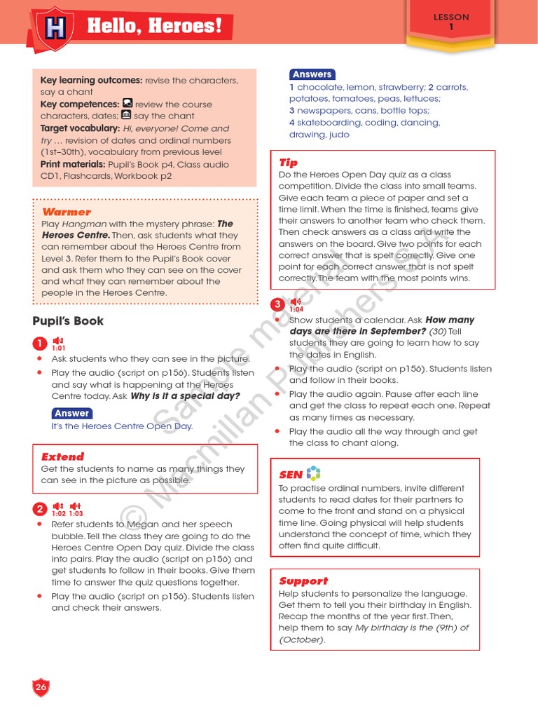 We Are Heroes Teacher S Book 4 | PDF