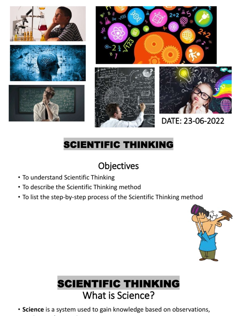 Scientific Thinking Presentation | PDF | Science & Mathematics