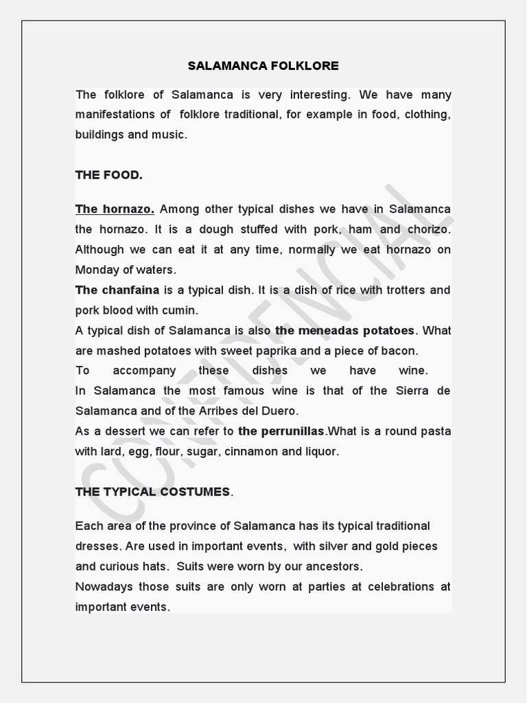 Salamanca Folklore | PDF