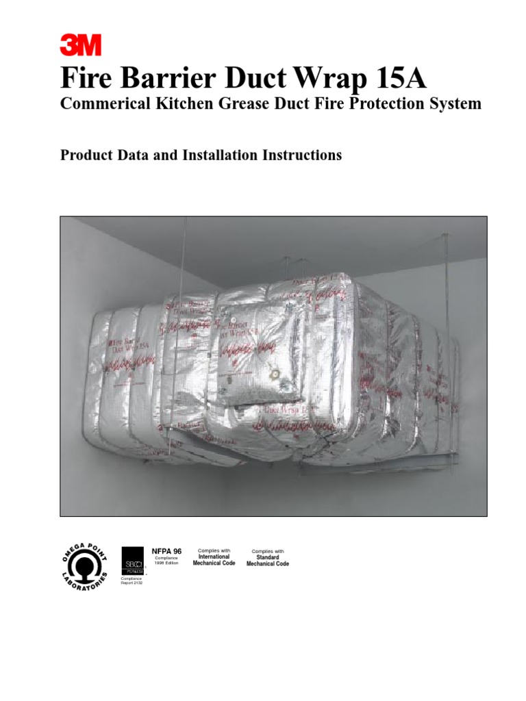3 M Fire Barrier Duct Wrap 15 A | PDF | Duct (Flow) | Door