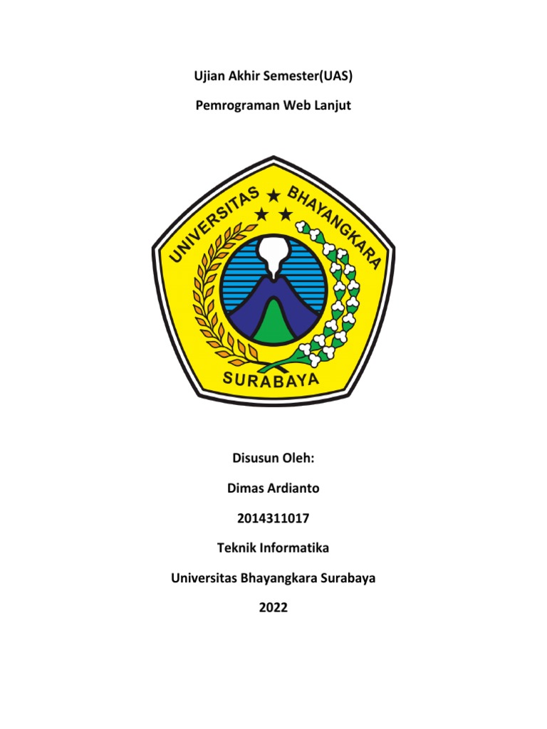 UAS Pemrograman Web Lanjut 2022 | PDF