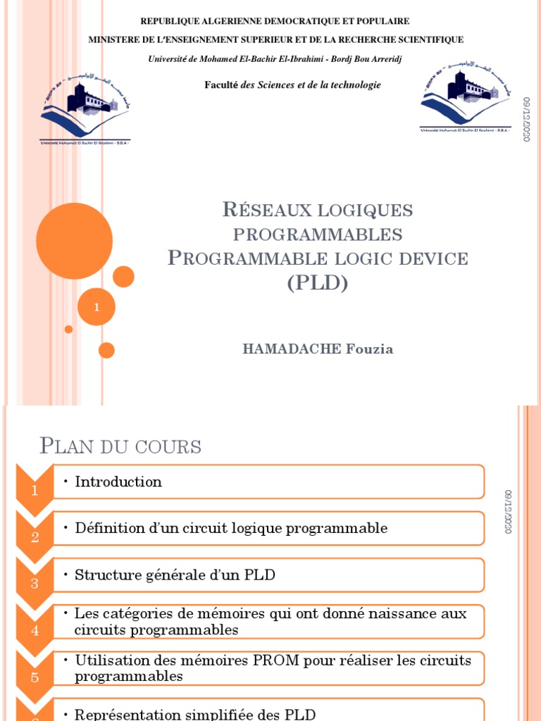 Chapitre1 Electronique Numérique Avancée FPGA Et VHDL | PDF
