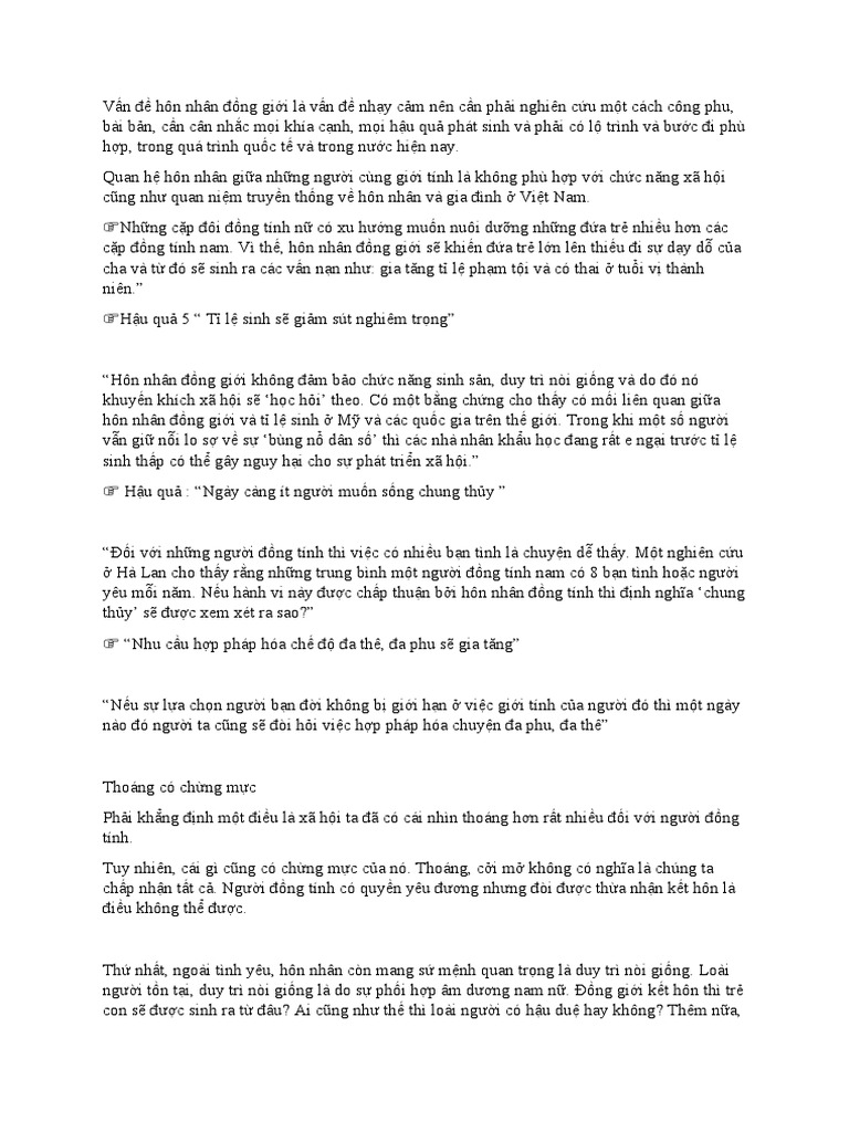 Hôn Nhân Đ NG Gi I | PDF