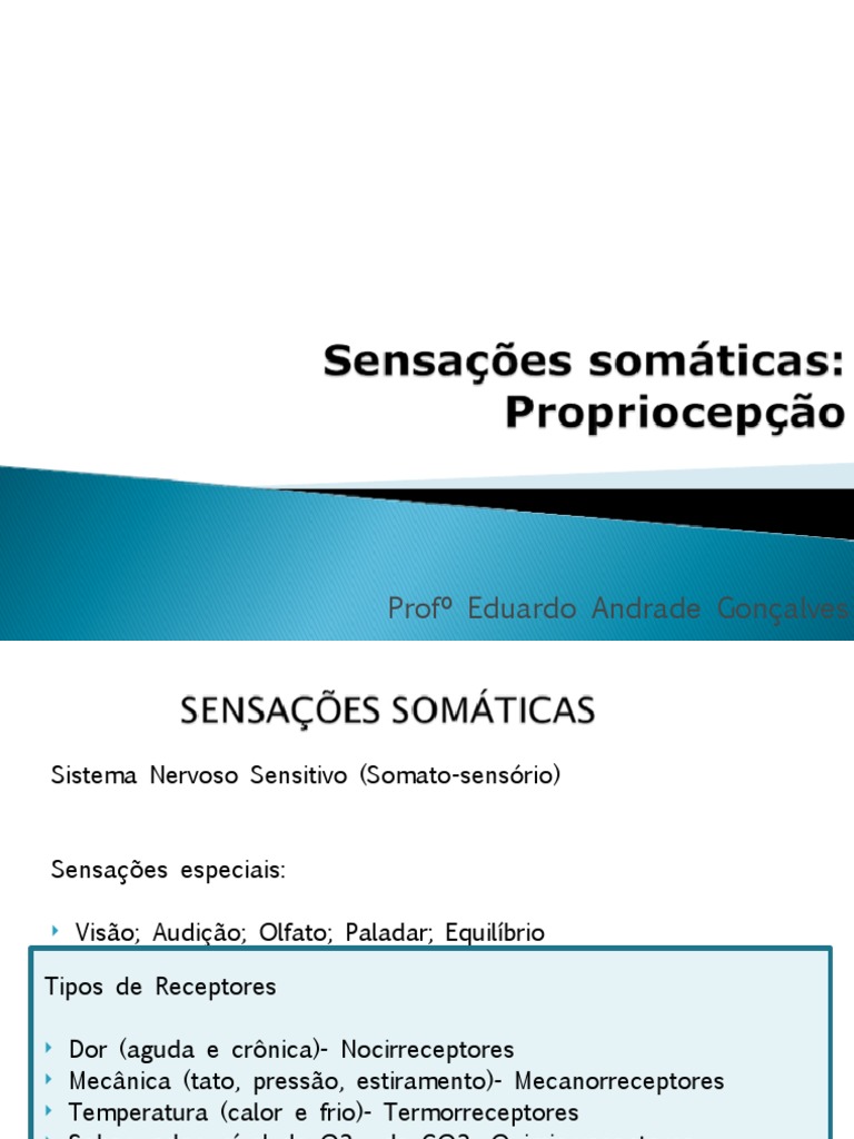 Propriocepção e Receptores Musculares | PDF | Músculo esquelético ...
