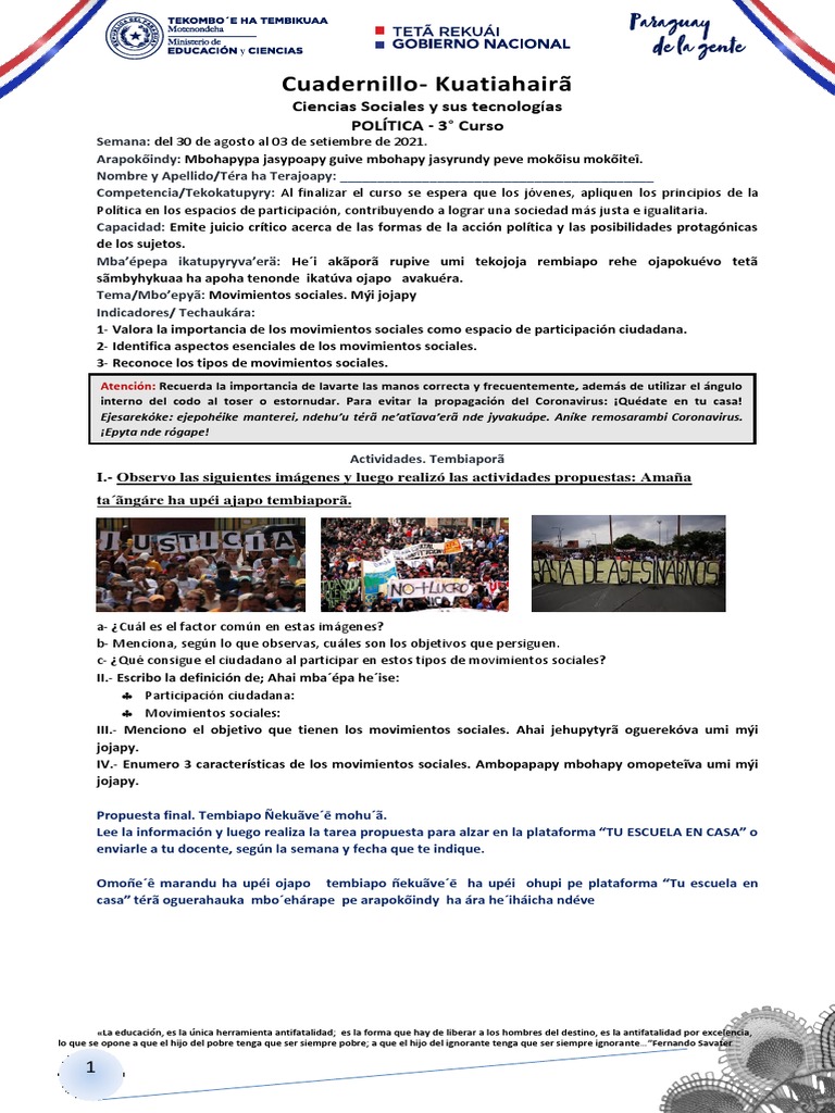 3° Pol e 30ago 03set | PDF | Ciencias sociales