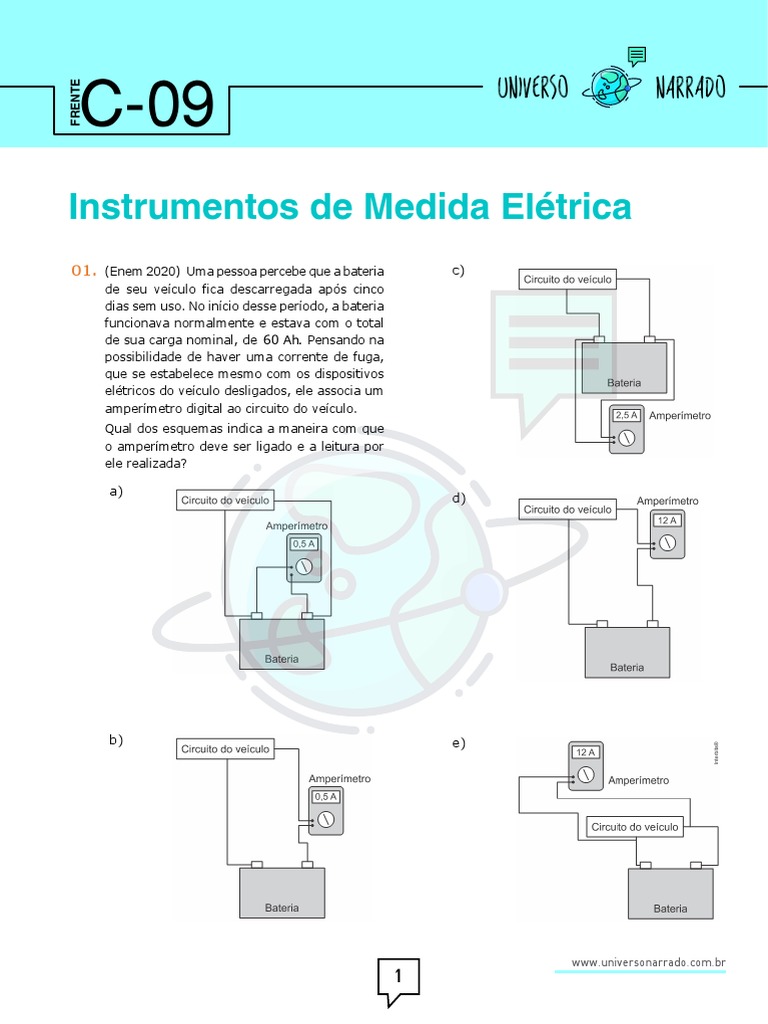 LF C09 Exercícios | PDF