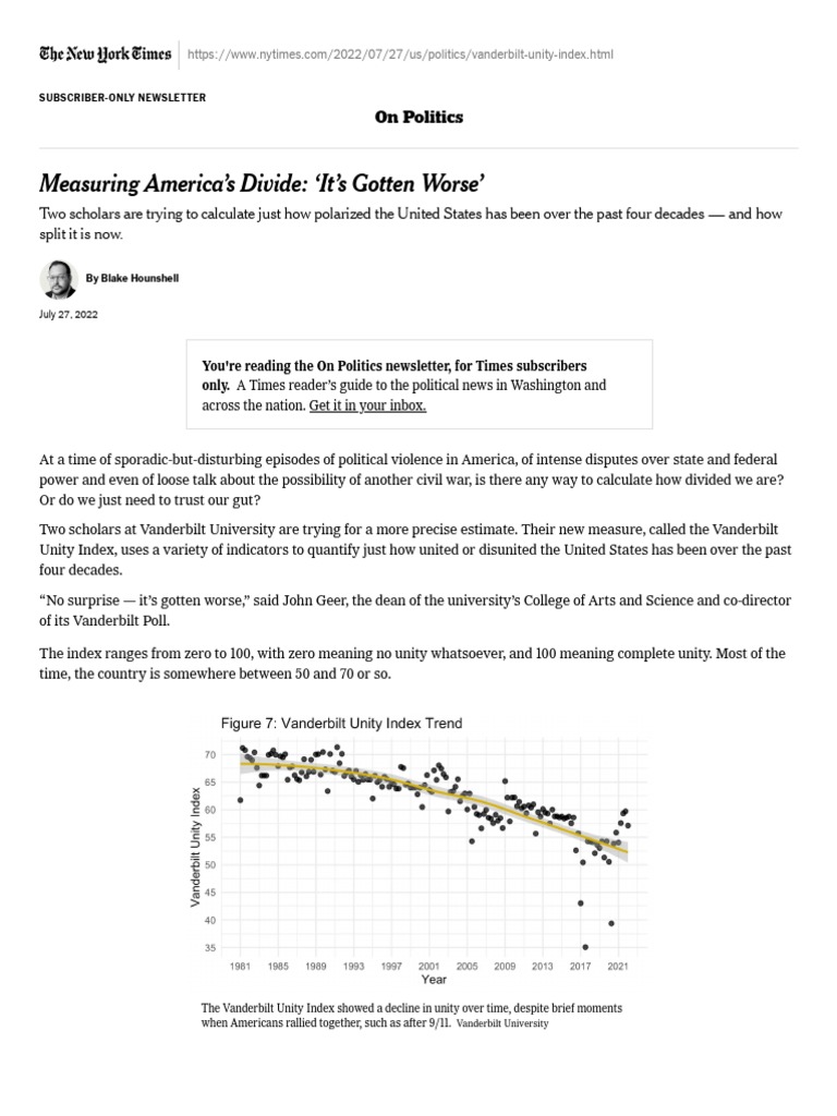 Measuring America's Divide - It's Gotten Worse' - The New York Times ...
