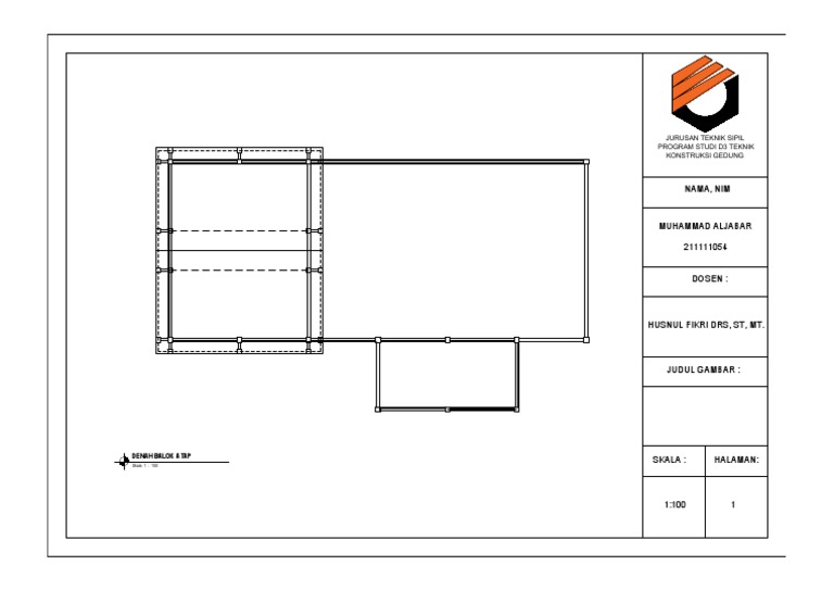 14.denah Balok Atap | PDF