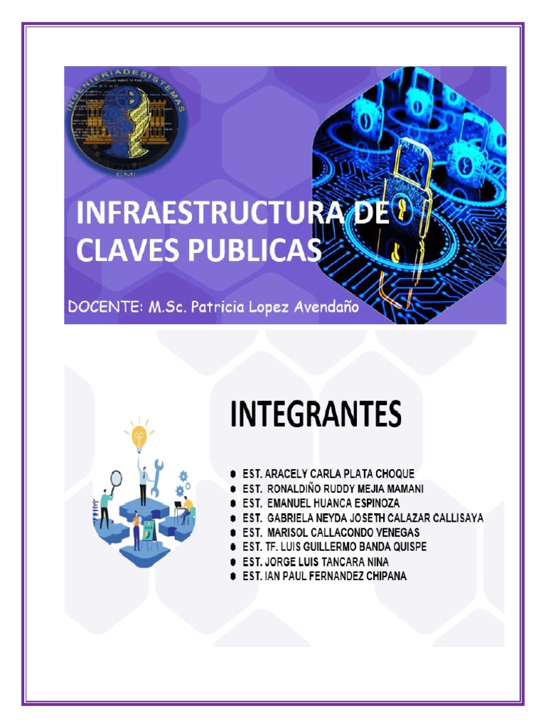 Grupo 3 INFRAESTRUCTURA DE CLAVES PUBLICAS | PDF | Criptografía de ...