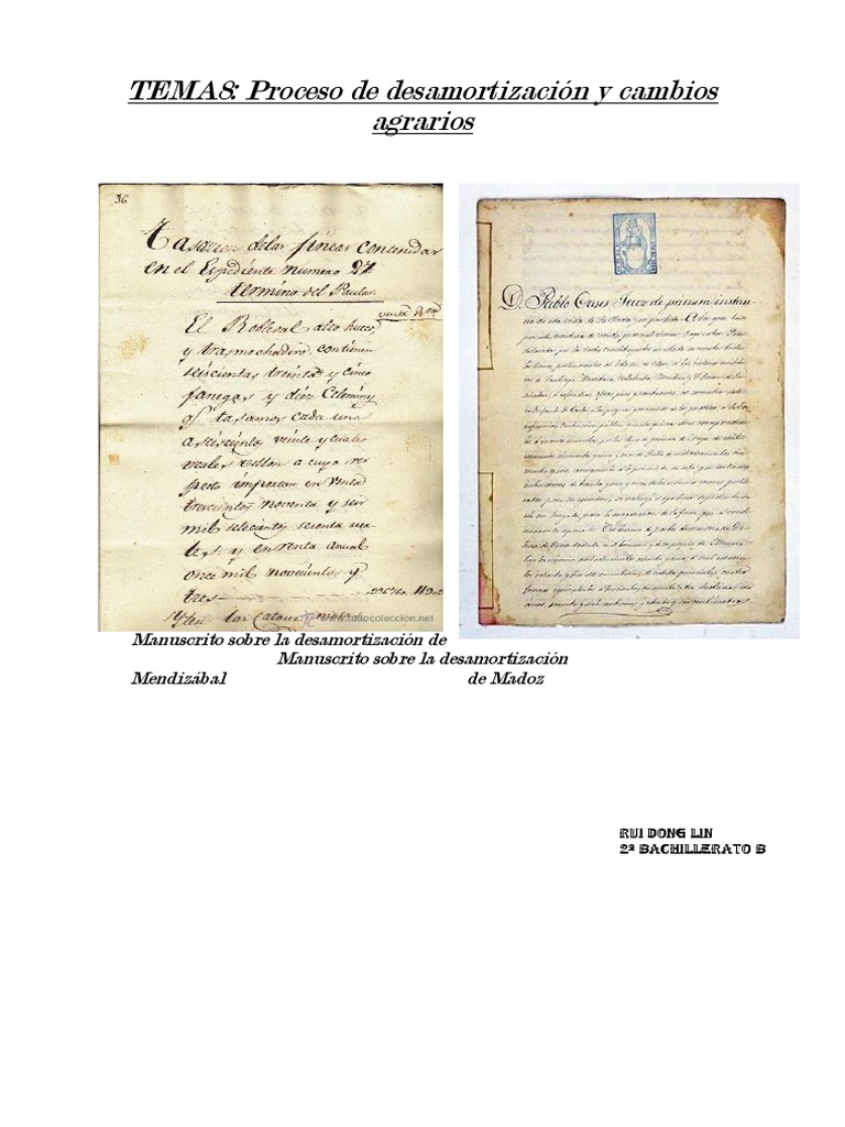 Transformaciones agrarias y económicas en España durante el siglo XIX: El proceso de ...