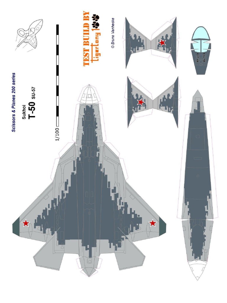 Su-57 Felon Papercraft | PDF