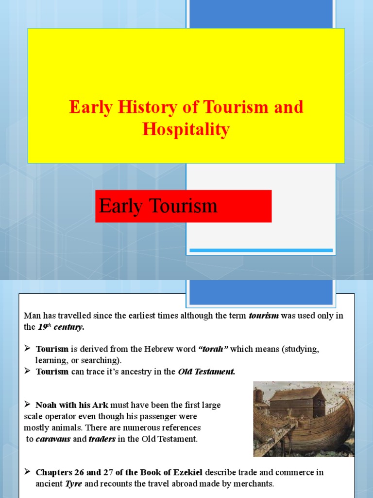 Early History of Tourism | PDF
