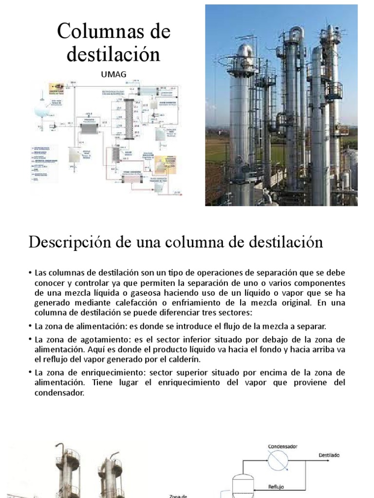 Clase 4 Columna de Destilación | PDF | Destilación | Química