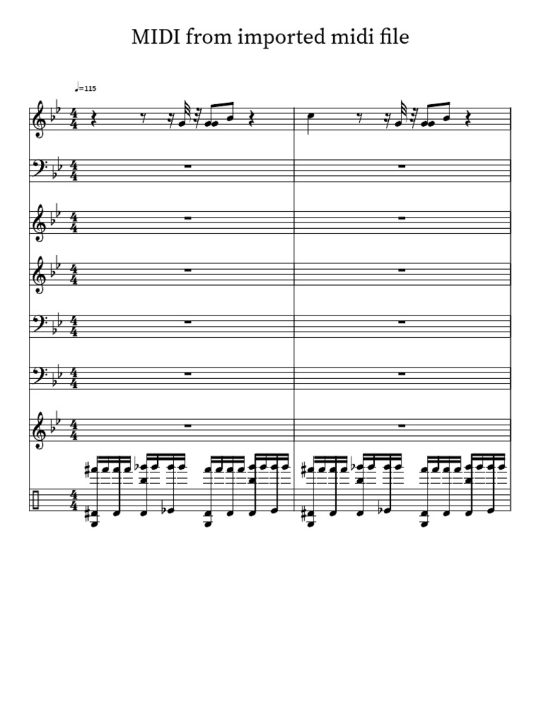 MIDI From Imported Midi File | PDF