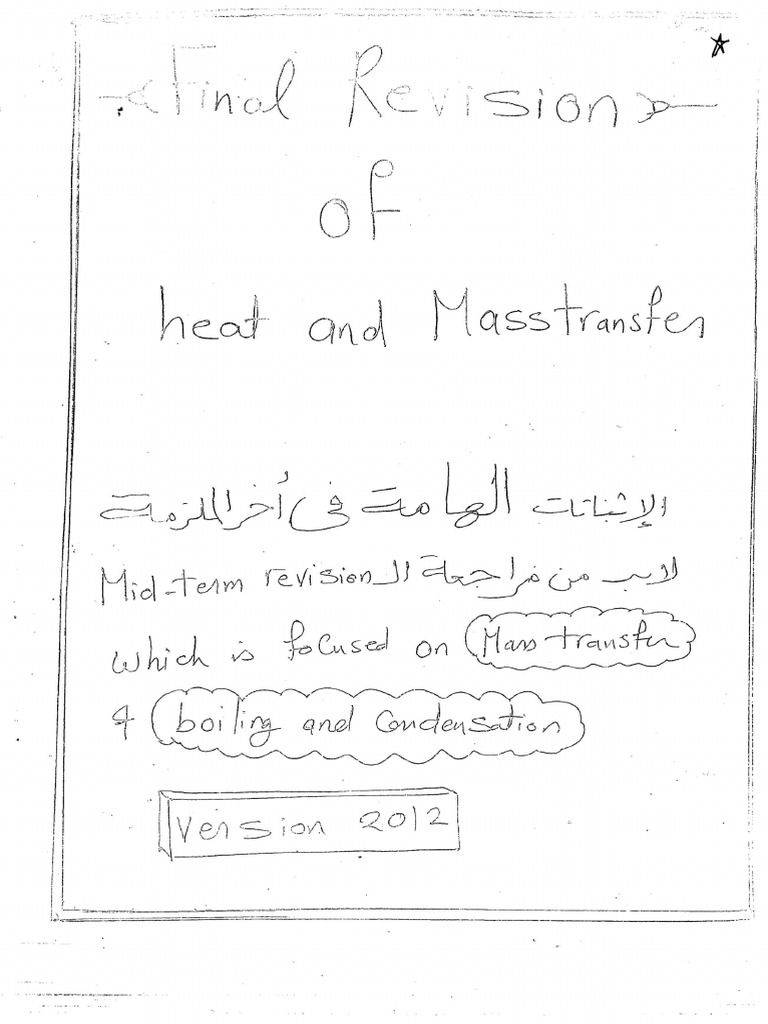 Heat Mass Transfer Finals Solutions Pdf 