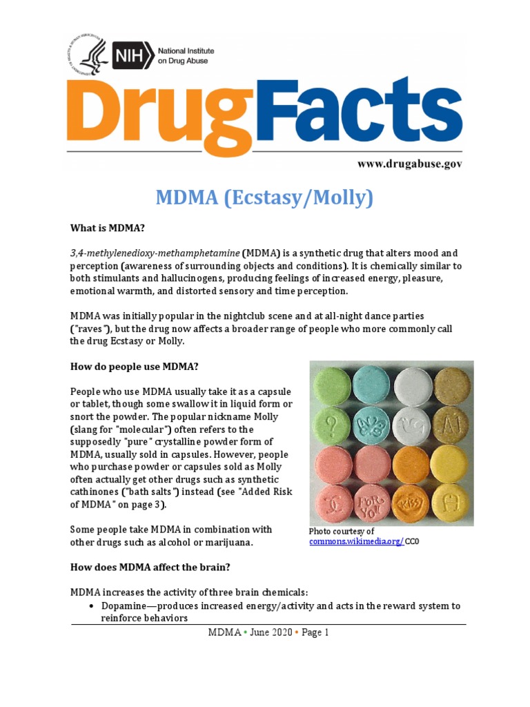 Drugfacts Mdma | PDF | Mdma | Psychoactive Drugs