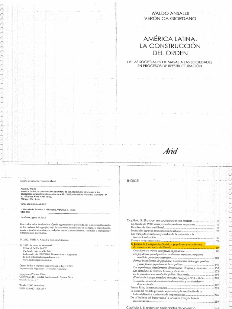 Waldo Ansaldi, Tomo 2 | PDF