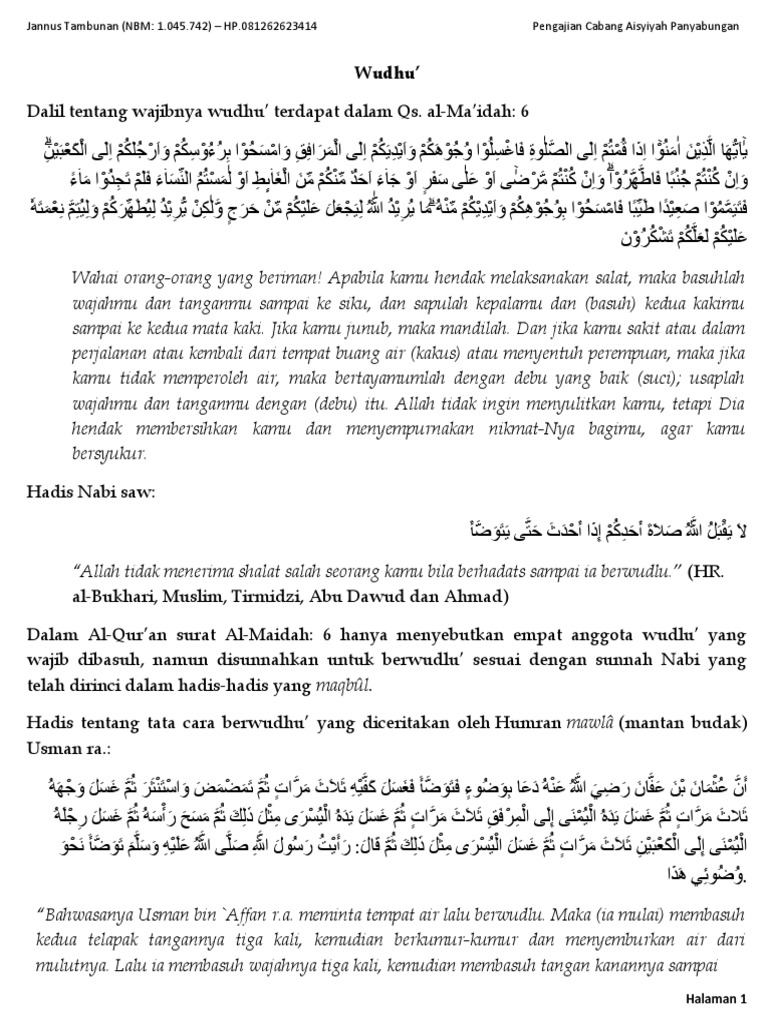 3 - Wudhu | PDF
