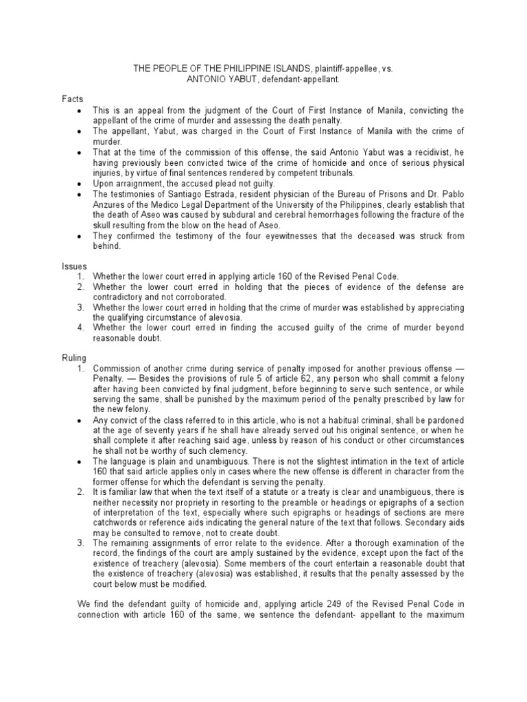 People v. Yabut, 58 Phil. 499 (1933) | PDF