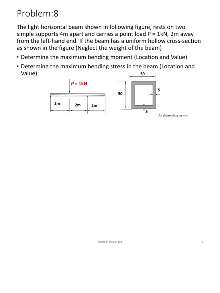 Torsion of circular Bars | PDF | Stress (Mechanics) | Bending
