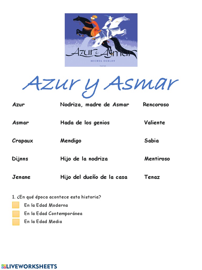 Ficha Azur y Asmar | PDF